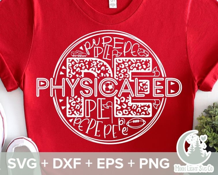 Physical ED Typography Svg Physical ED Shirt PE Svg Dxf Eps - Etsy