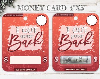 Printable Financial Help Money Card, Money Card, in Case of Emergency ...