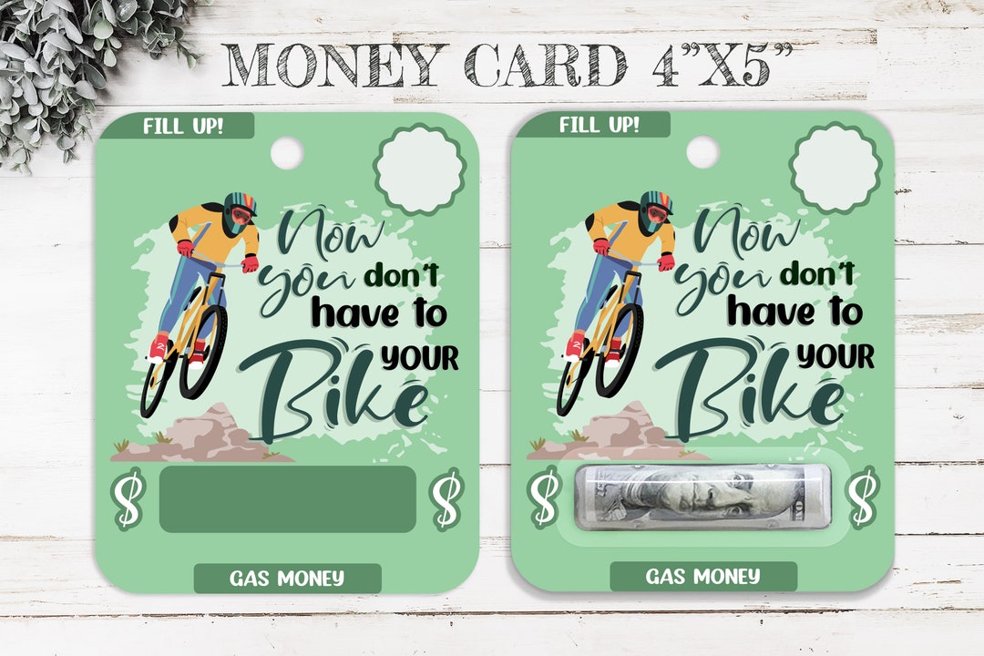 Printable Gas Money Card, Money Card, Fuel Design, Gift Card Holder ...