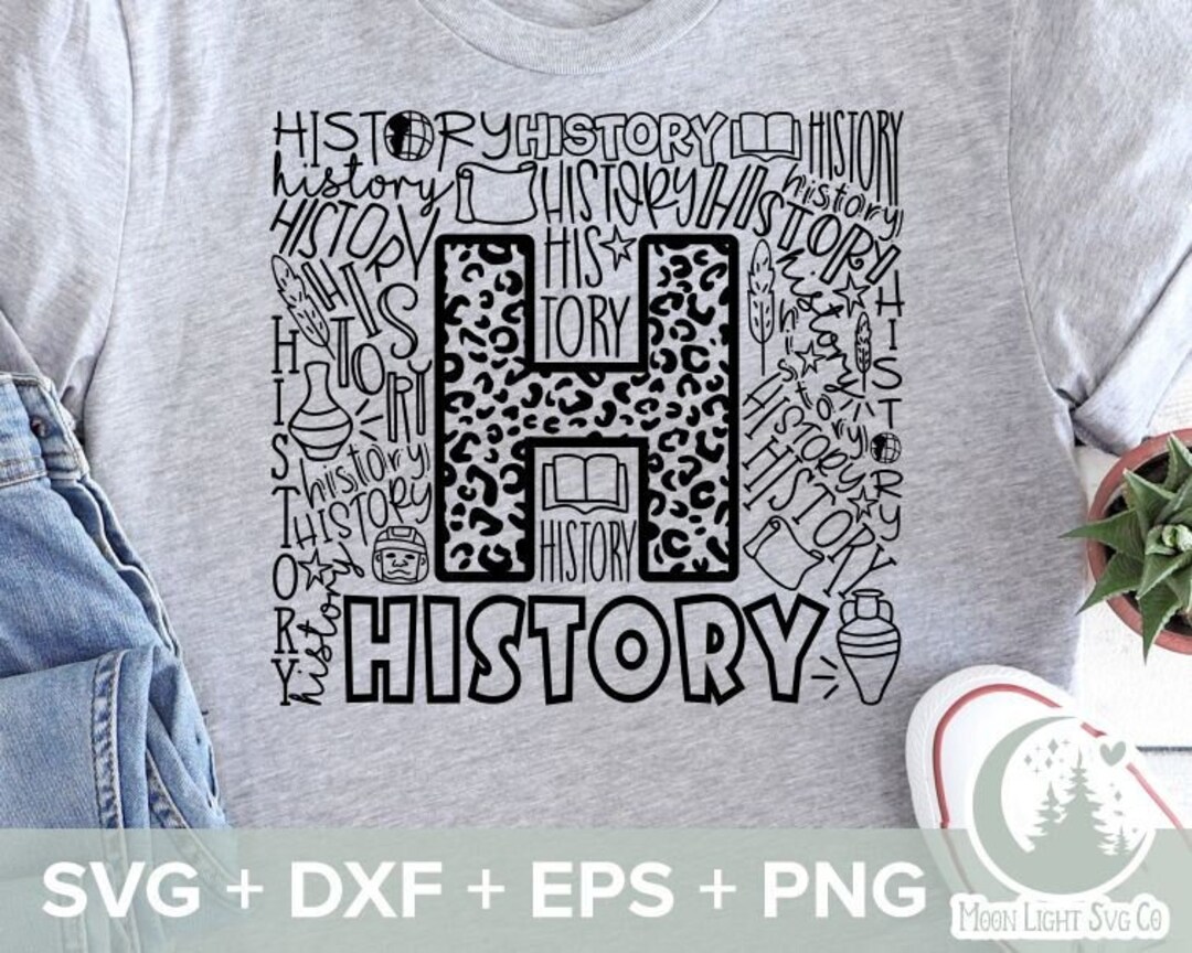 History Typography Svg History Typography Shirt Svg Dxf Eps - Etsy