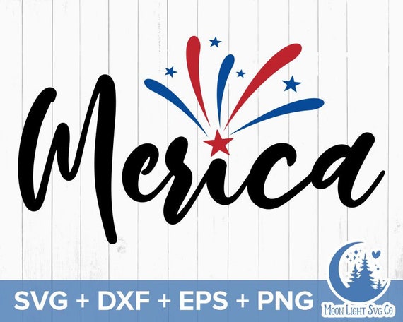 Merica Svg File America Svg Usa Svg July 4th Svg Patriotic - Etsy