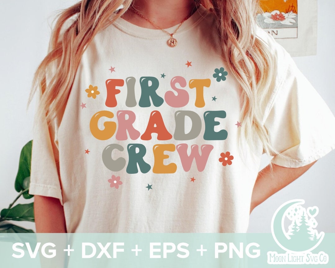 First Grade Crew Svg, 1st Grade Svg, Teachers Svg, Teacher Team Svg ...