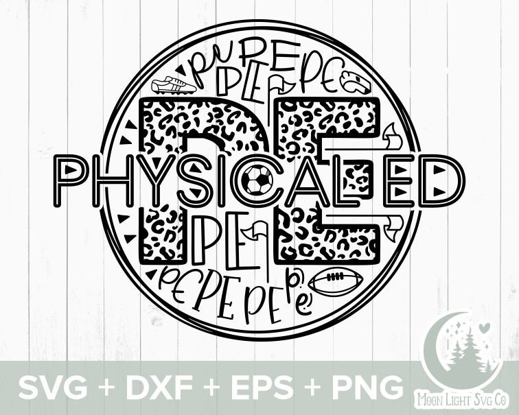 Physical ED Typography Svg Physical ED Shirt PE Svg Dxf Eps - Etsy