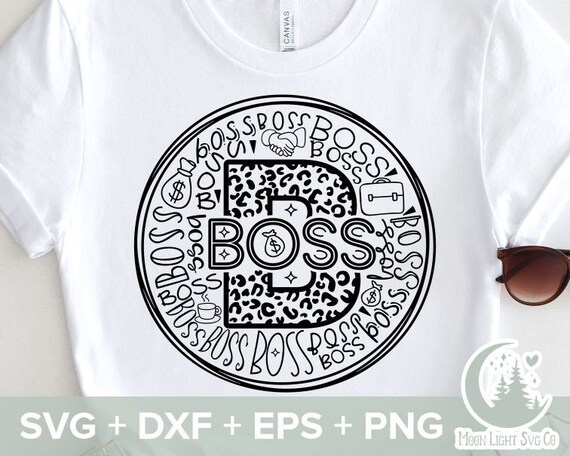 Boss Typography Svg Boss Typography Shirt Svg Dxf Eps Png - Etsy