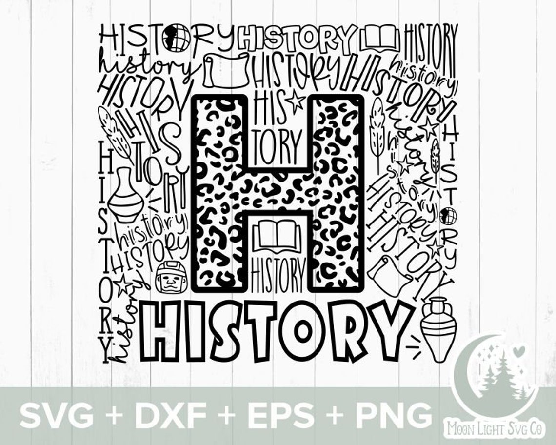 History Typography Svg History Typography Shirt Svg Dxf Eps - Etsy