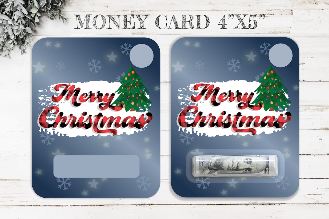 Christmas Money Card PNG, Cute Christmas Cash Gift Card Holders ...