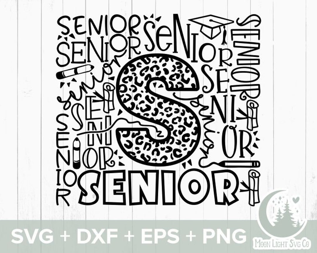 Senior Typography Svg Senior Typography Shirt First Day of - Etsy