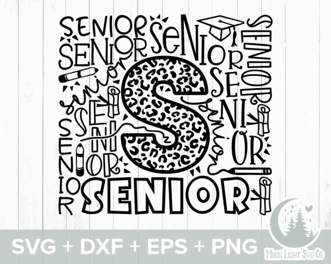 Senior Typography Svg Senior Typography Shirt First Day of - Etsy