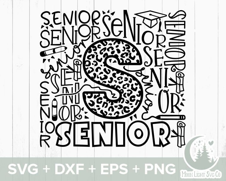 Senior Typography Svg Senior Typography Shirt First Day of - Etsy