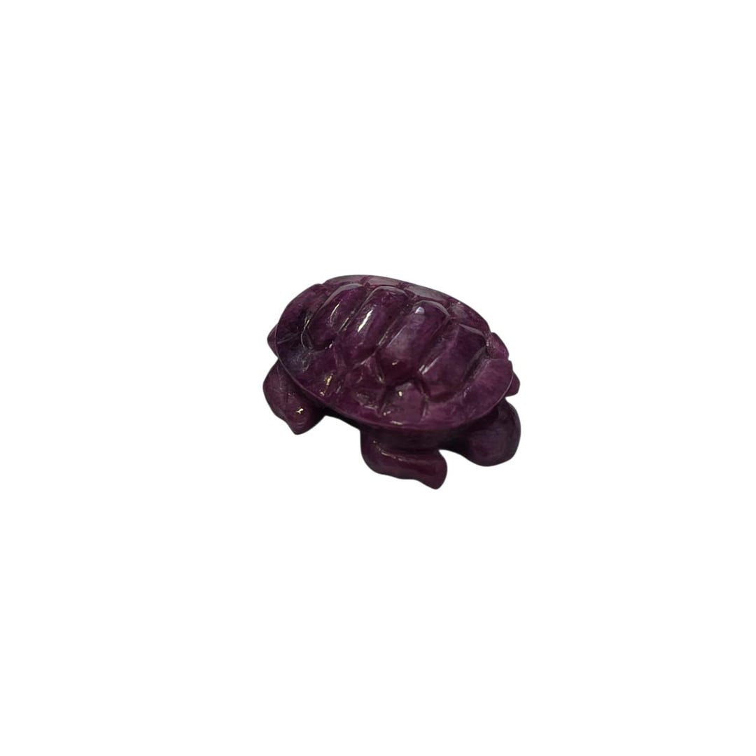 Hand Carved Ruby Turtle Figurine, Healing Crystal Gift - Etsy