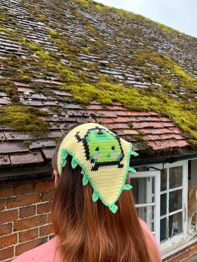 Happy Junimo Bandana Crochet Pattern - Stardew Valley Inspired - NOT A ...