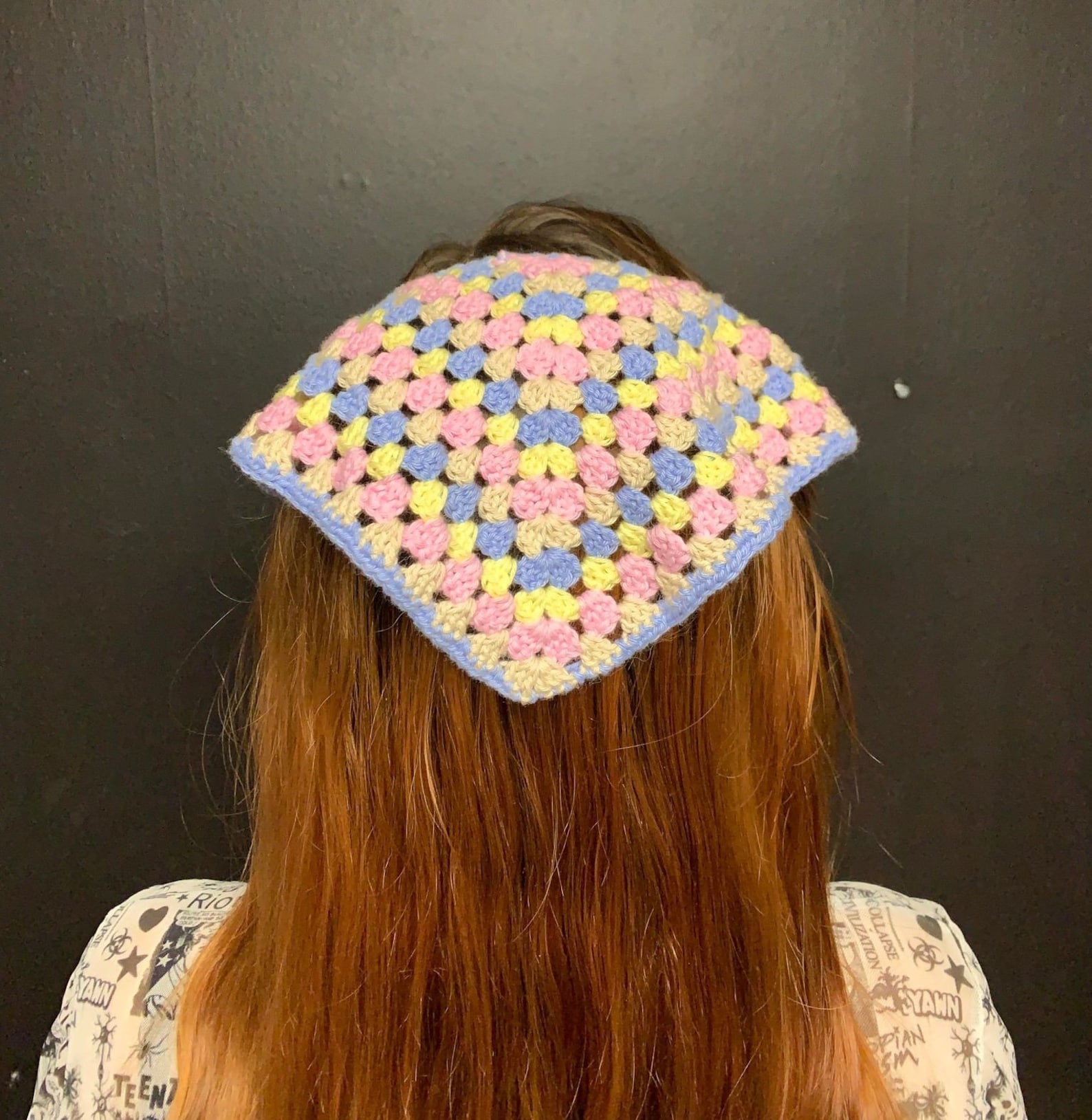 Granny's Triangle Bandana - Crochet Pattern - Etsy