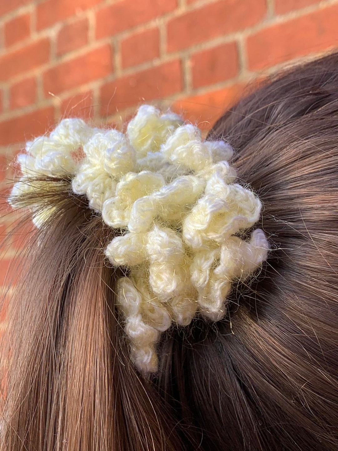 Pastel Flower Crochet Scrunchie Made to Order - Etsy