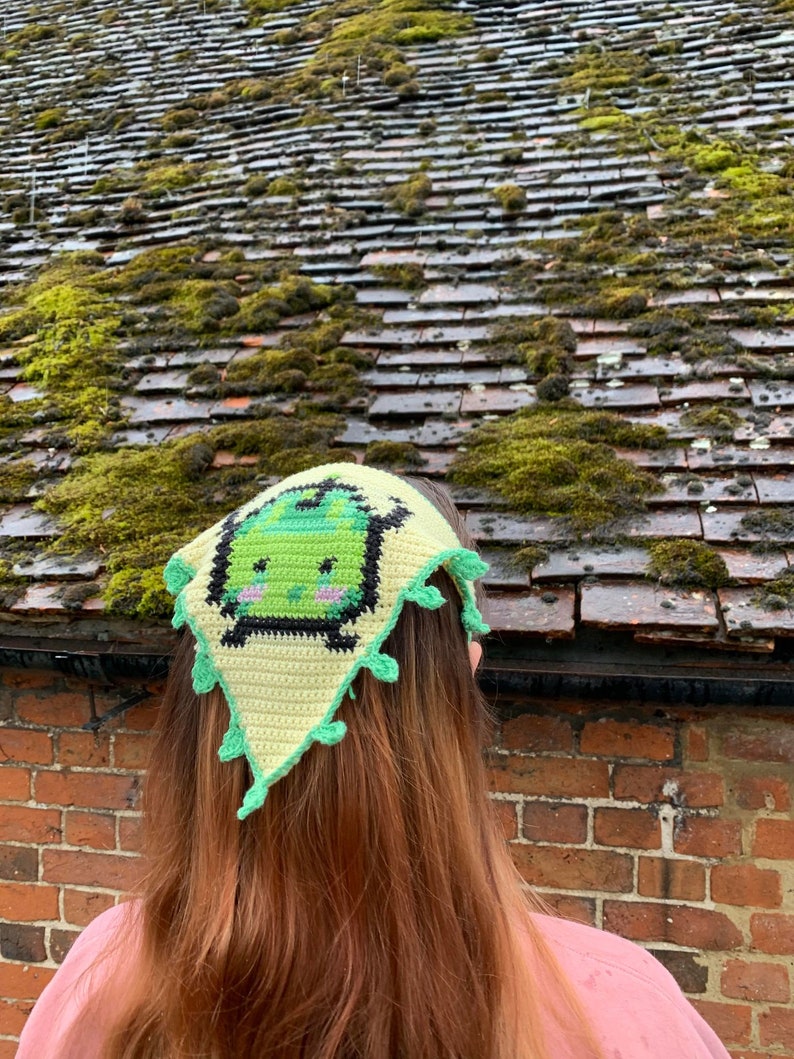 Happy Junimo Bandana Crochet Pattern - Stardew Valley Inspired - NOT A ...