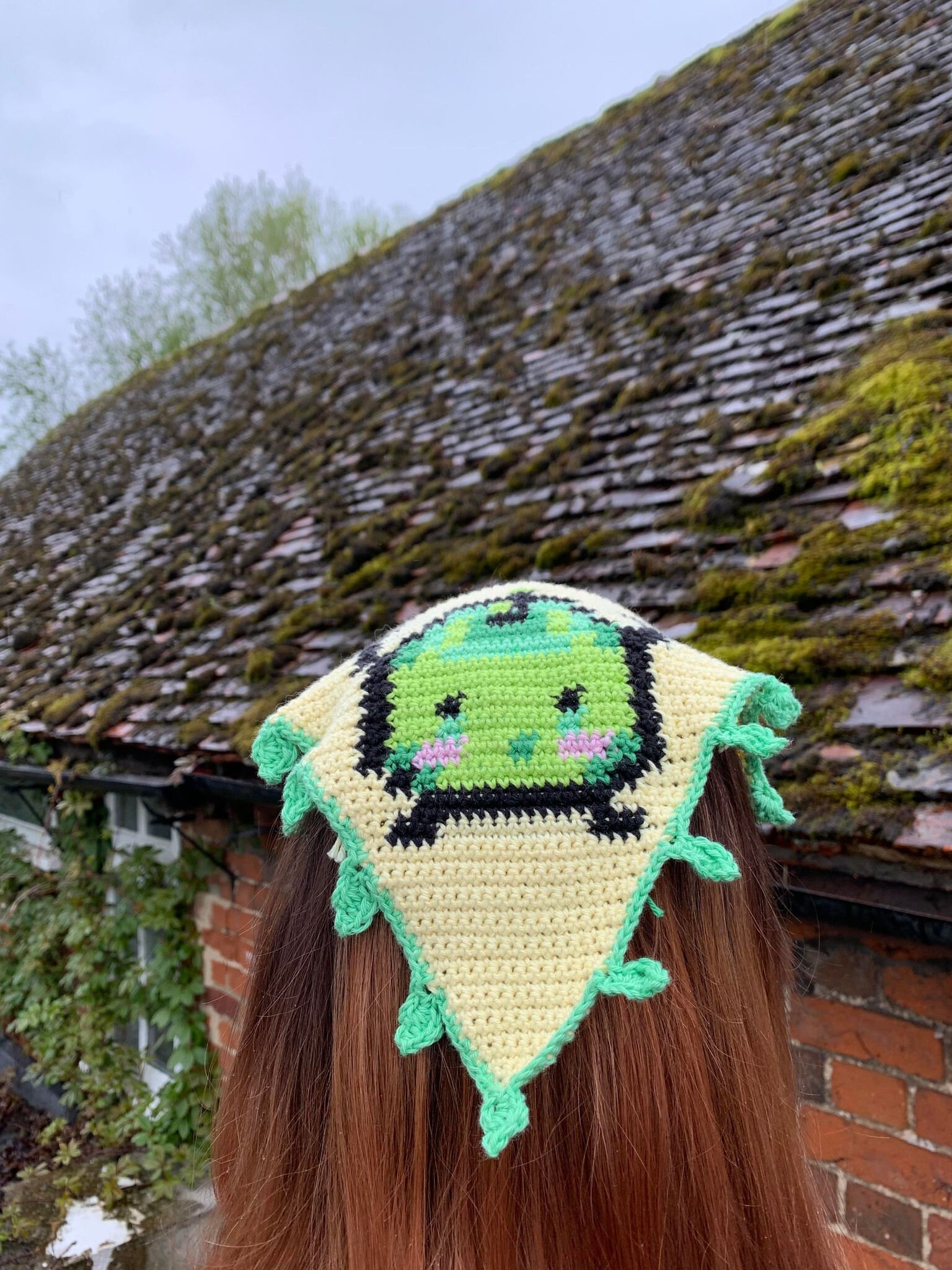 Happy Junimo Bandana Crochet Pattern - Stardew Valley Inspired - NOT A ...