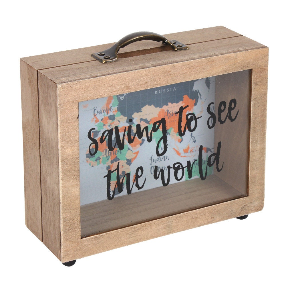 Wanderlust Money Box Savings Piggy Bank Swear Jar Travel Gift - Etsy