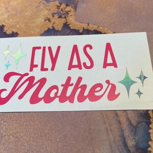 Fly as A Mother Window Sticker Mom Life Decal Laptop Sticker Car ...
