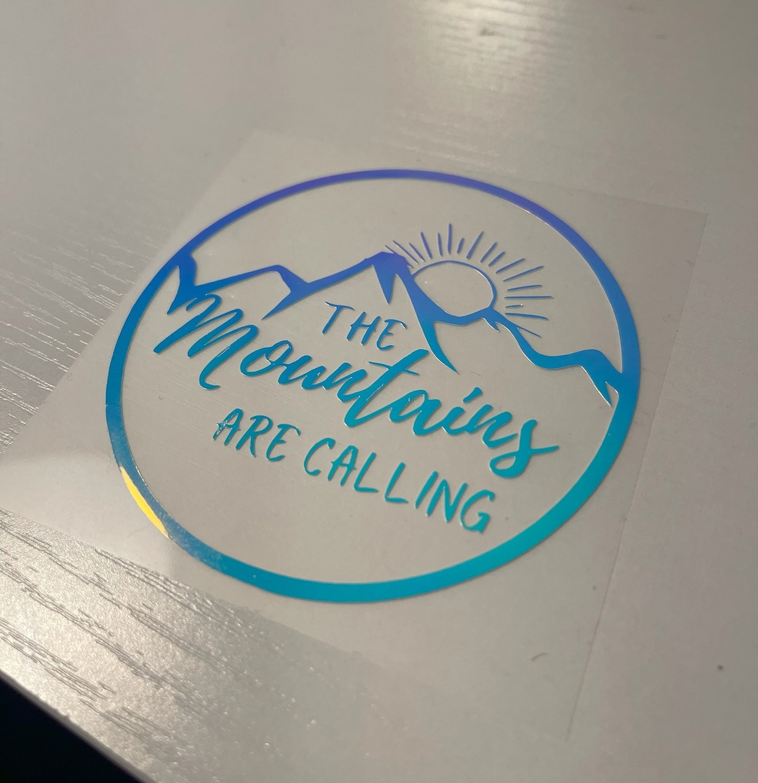 The Mountains Are Calling Vinyl Sticker | Decal Sticker | Vinyl ...