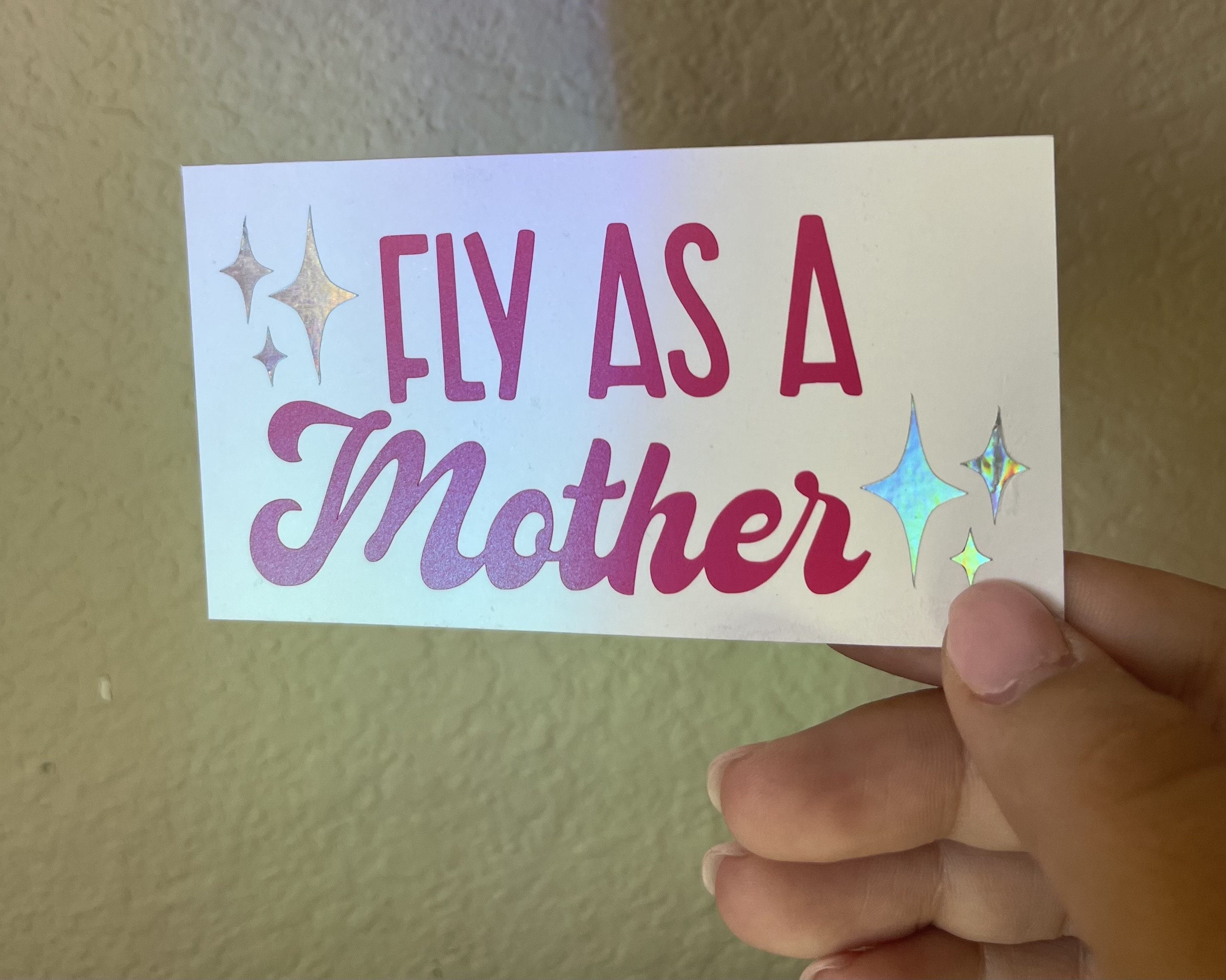 Fly as A Mother Window Sticker Mom Life Decal Laptop Sticker Car ...