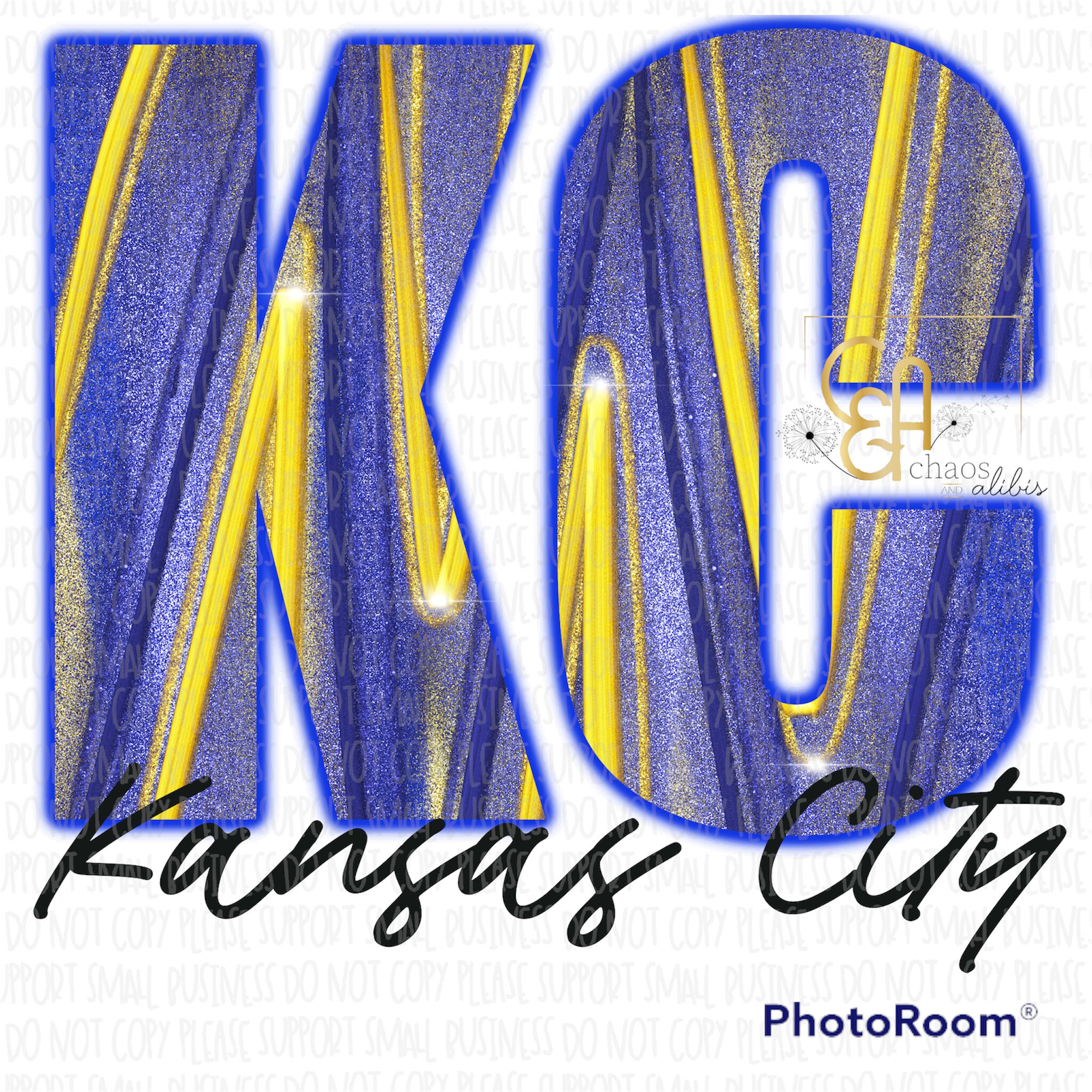 Blue Glitter Liquid Gold KC Png, Digital File Only, Sublimation File - Etsy