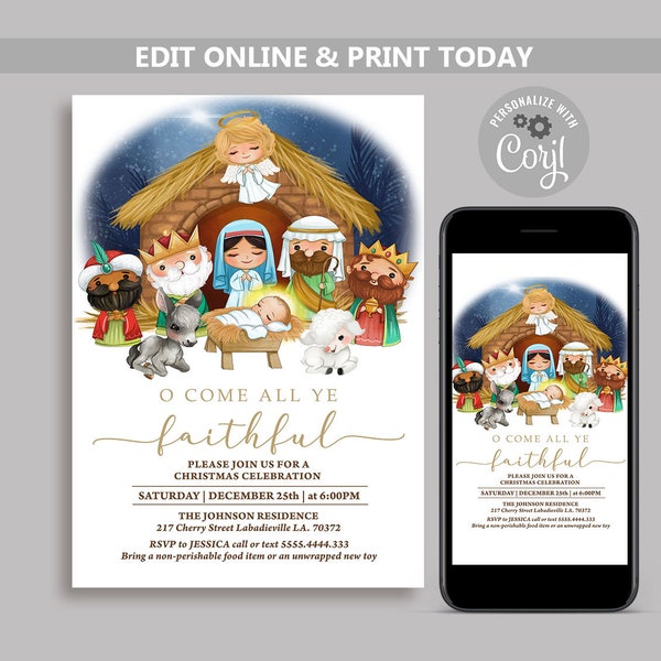 Nativity Christmas - Etsy