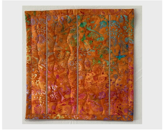 Batik Wall Hanging- Small Wall Art Hanging. Mini Quilt Wall Hanging ...