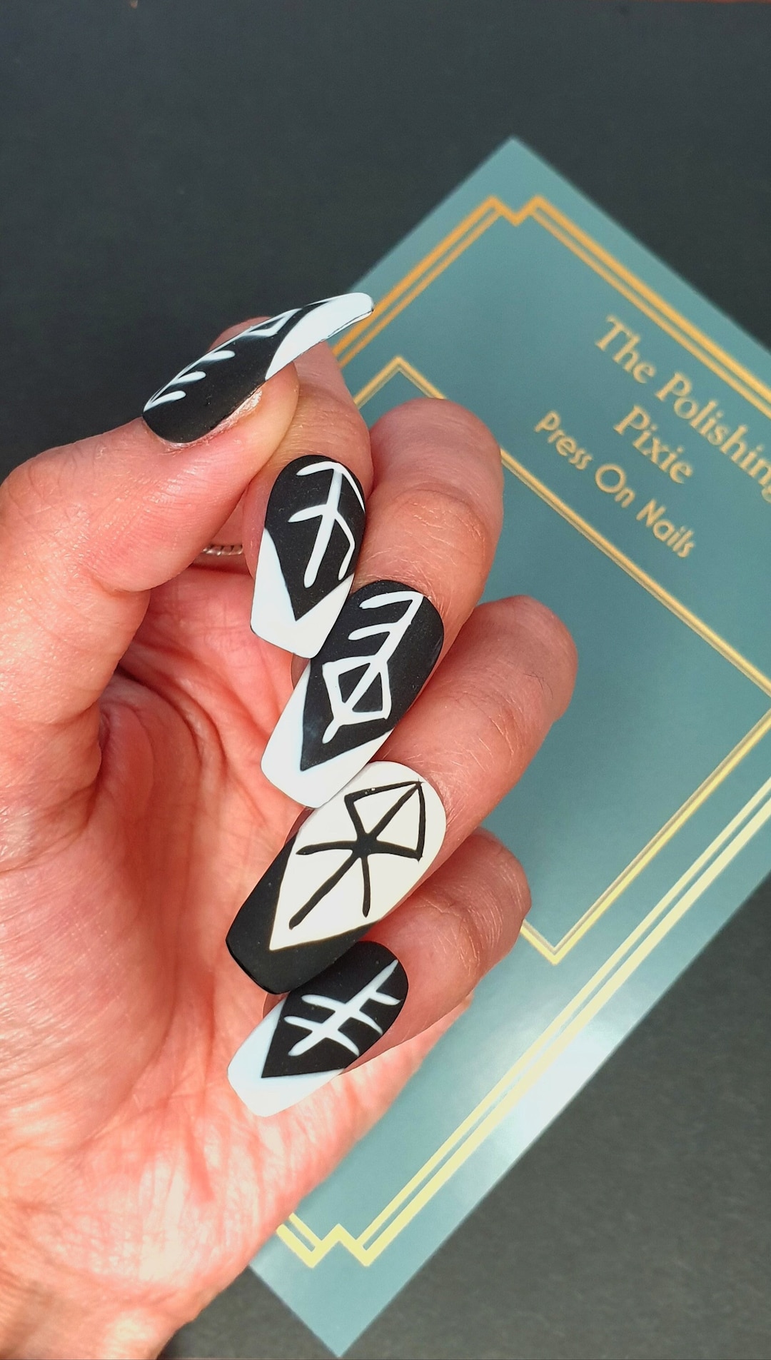 Ancient Nordic Rune Press on Nails Set, Viking, Celtic, Fantasy, Runes ...