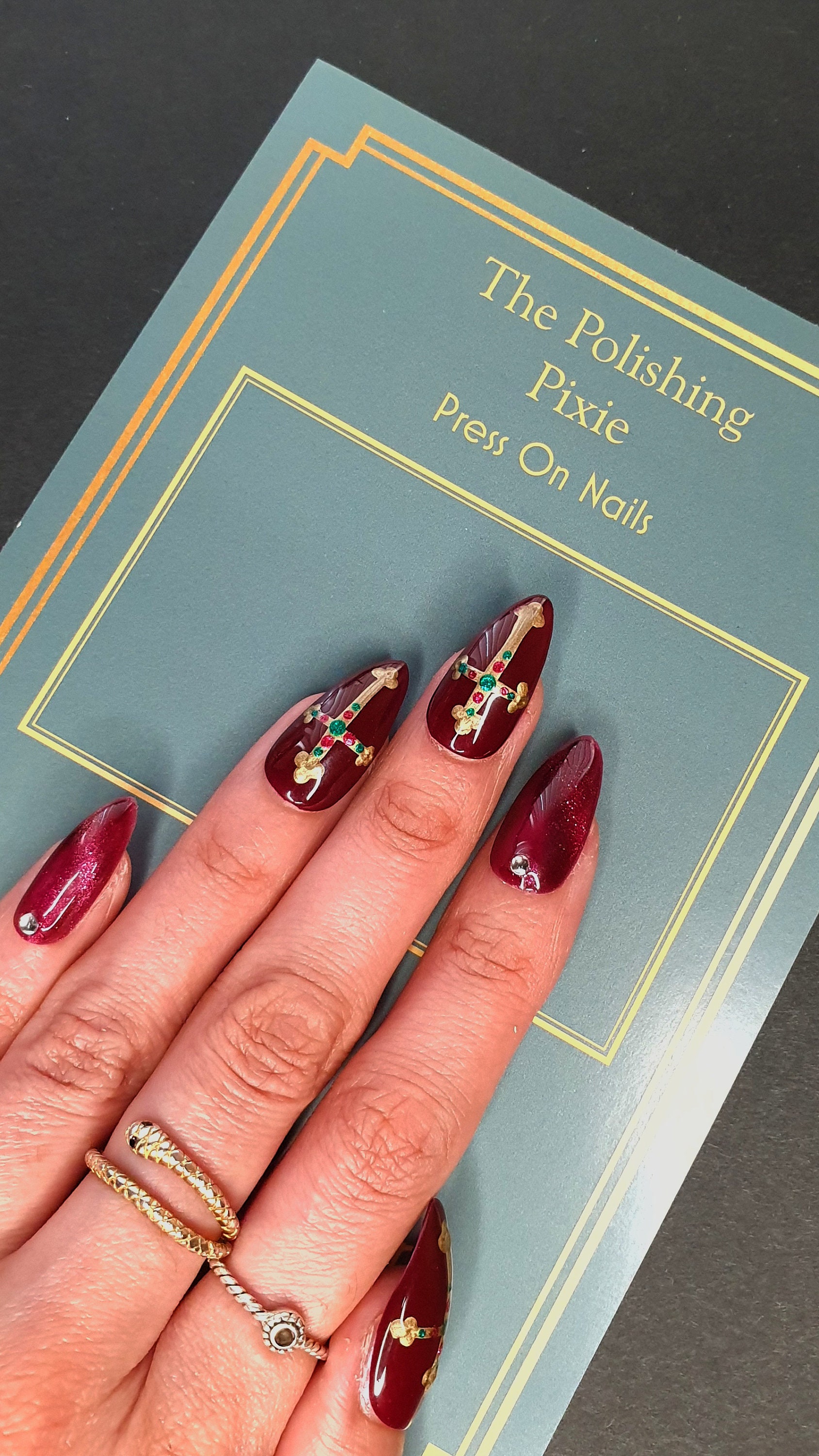 Gothic Regency Press on Nails Set - Etsy