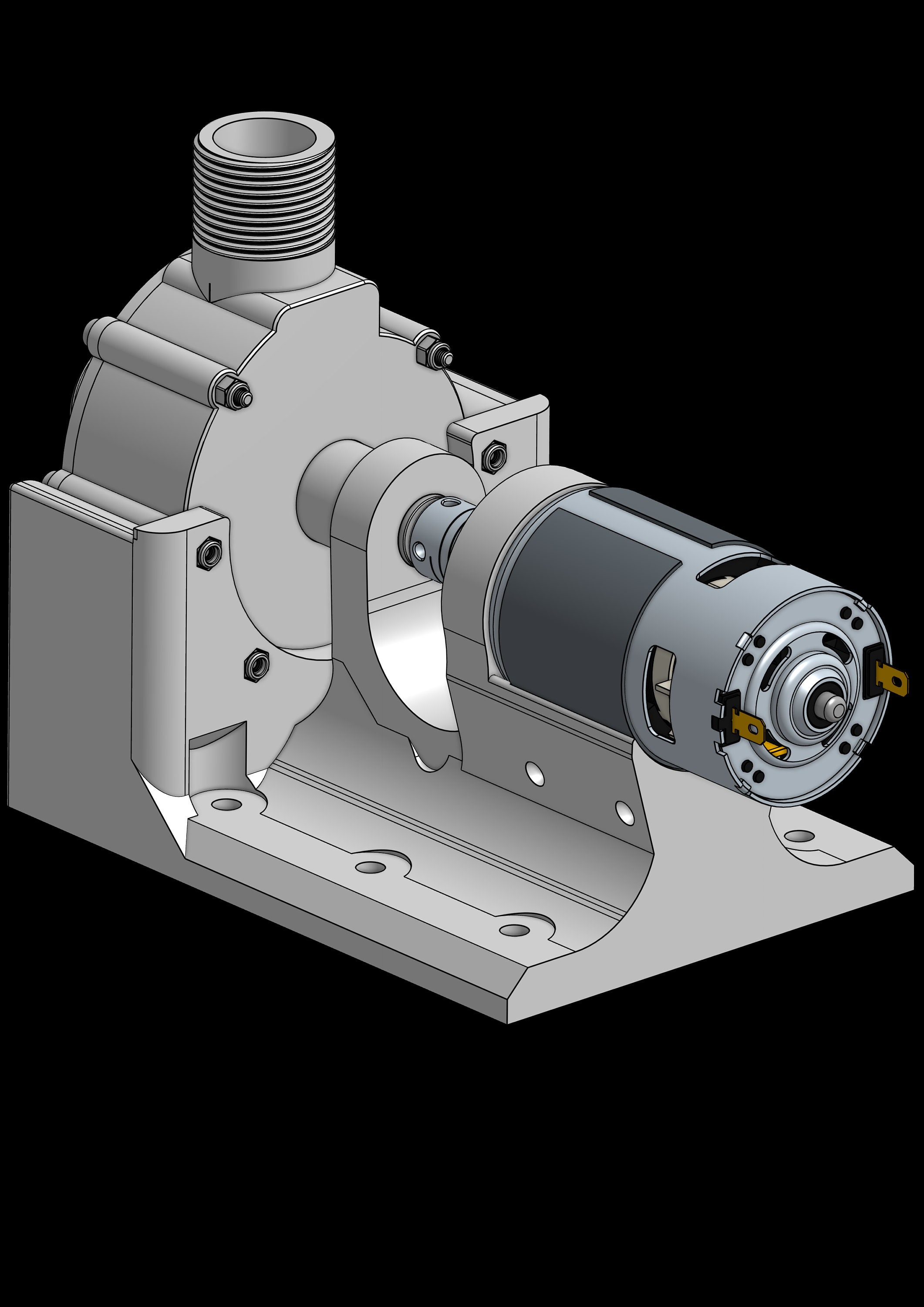 3D Printable Centrifugal Water Pump - Etsy