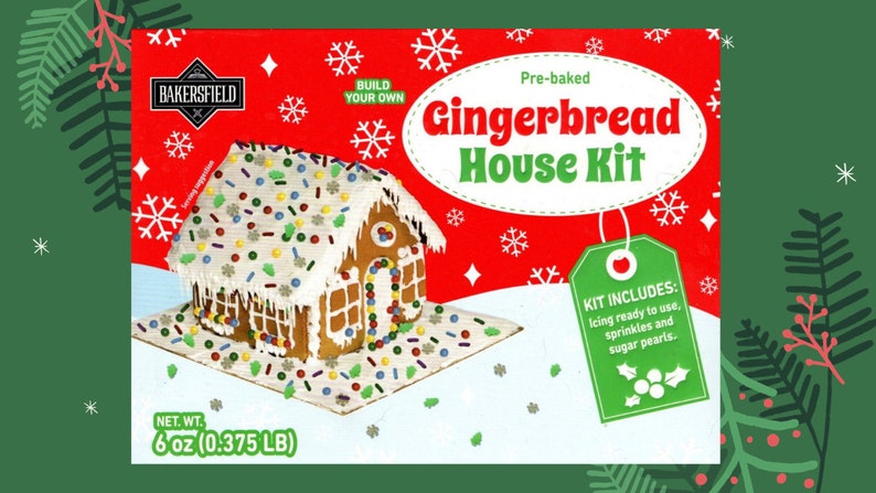 Bakersfield Pre-baked Gingerbread Houses Christmas Decoration Kit - Etsy