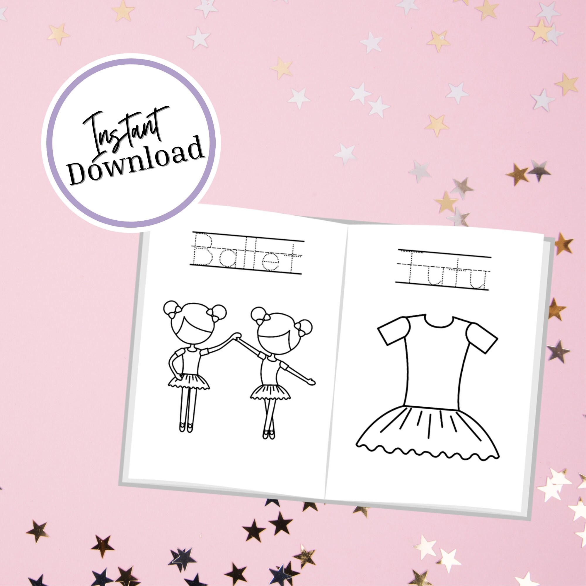 Ballet Coloring Book - Etsy