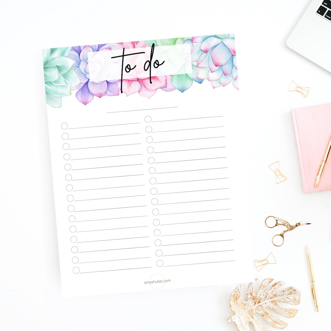 To Do List, Task List, Printable & Fillable Templates PDF, A5/letter ...