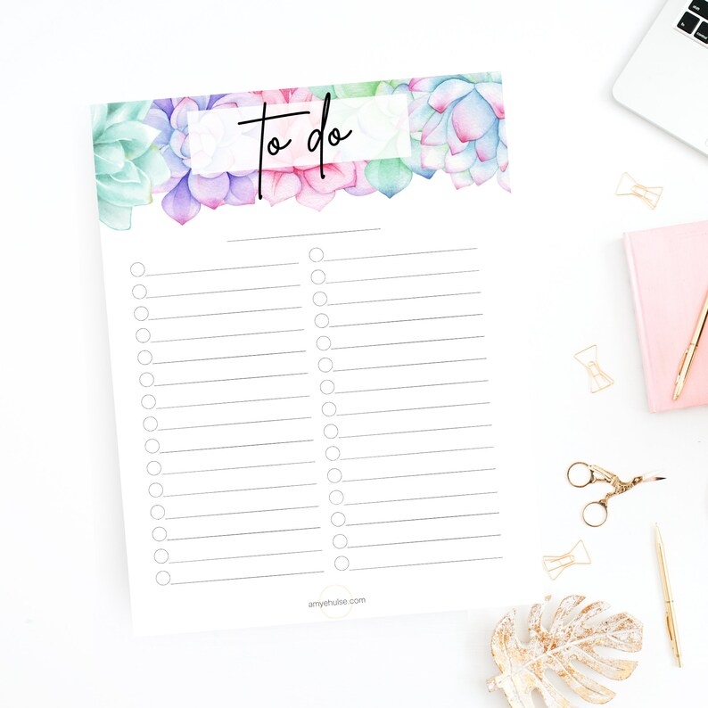 To Do List, Task List, Printable & Fillable Templates PDF, A5/letter ...