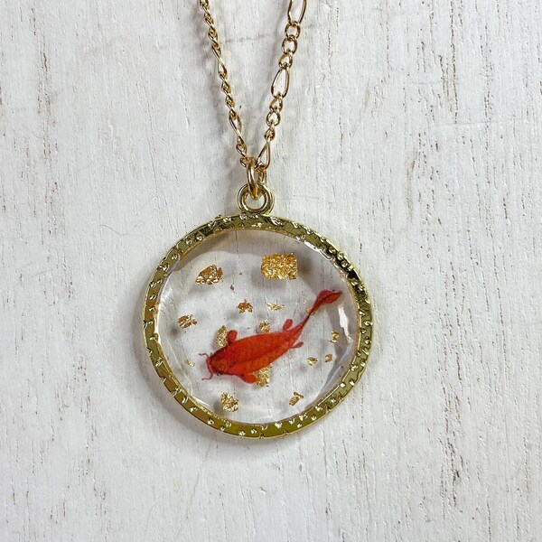 Koi Fish Necklace - Etsy