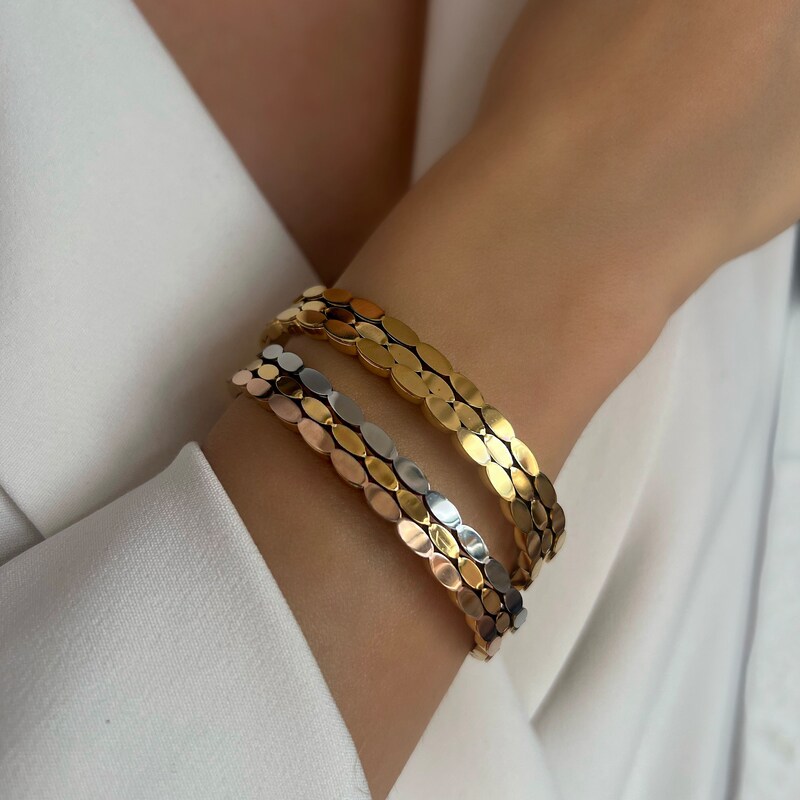 Stainless Steel Bangle - Etsy