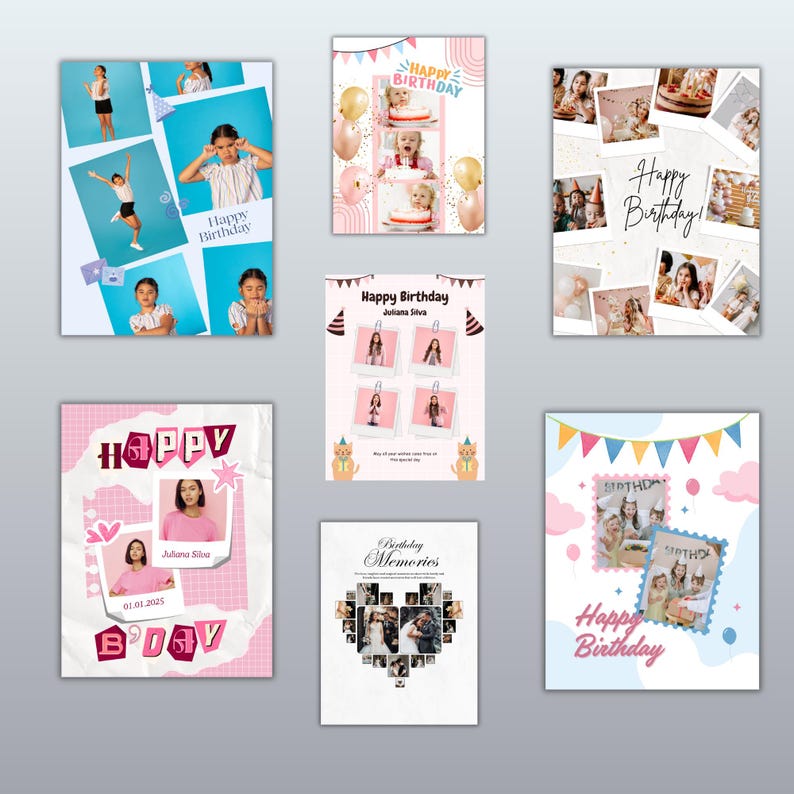 Custom Birthday Magazine Template: Editable Photo Keepsake (canva) - Etsy