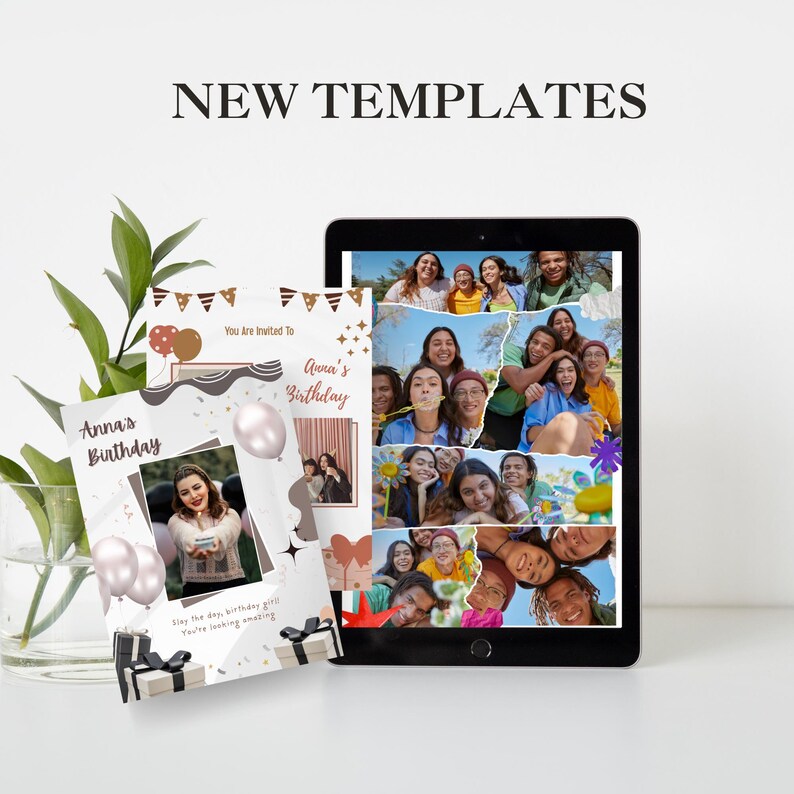 Custom Birthday Photo Magazine Template: DIY Gift (canva Editable ...