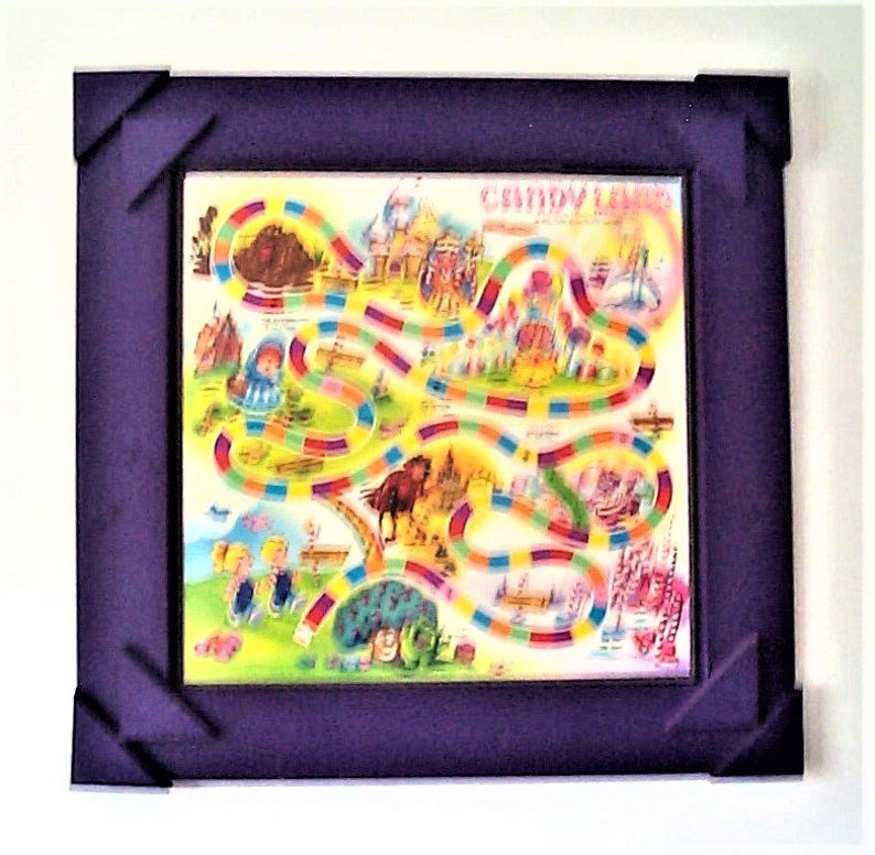 Vintage 1984 Candy Land Game Board With Handmade Frame - Etsy