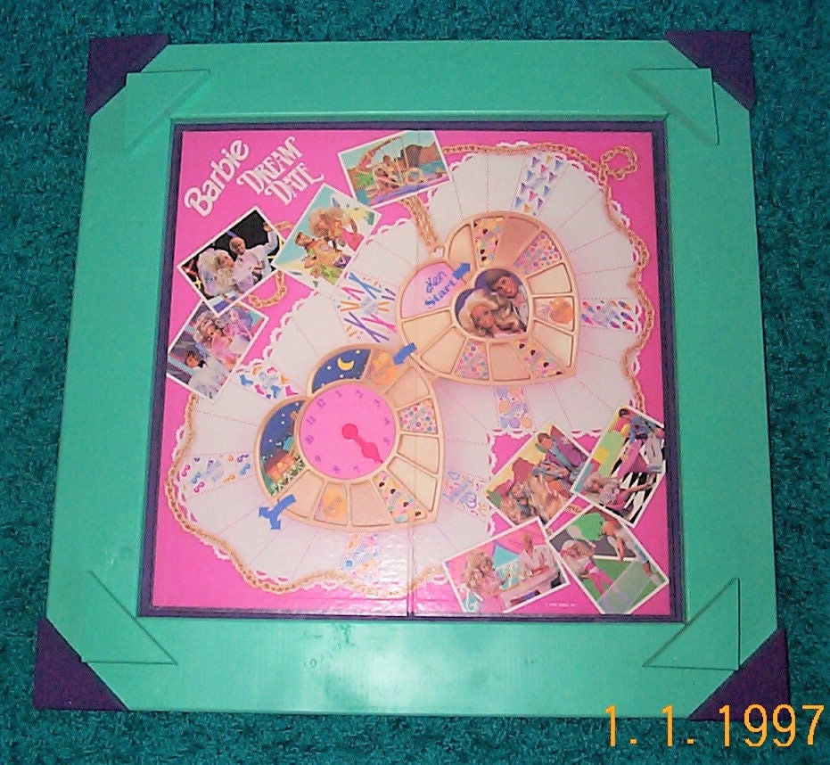 Nostalgic 90s Barbie Dream Date Game Board Framed and Ready to Hang! - Etsy