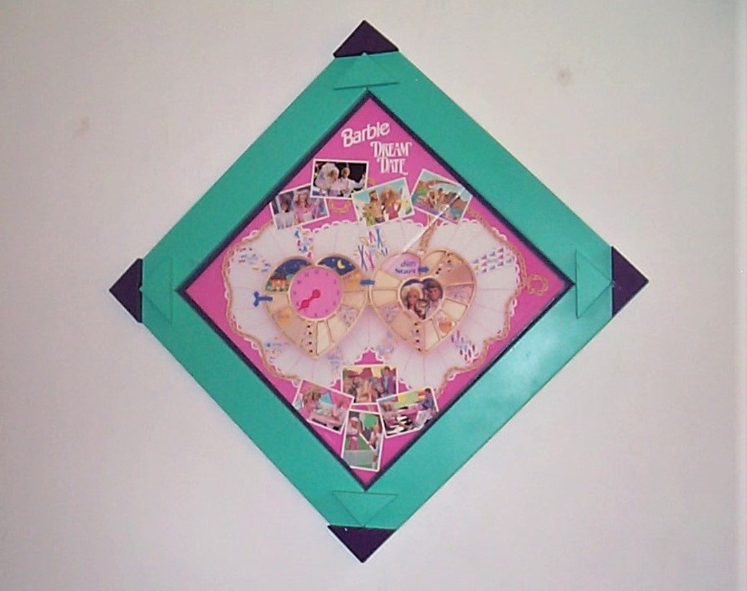 Nostalgic 90s Barbie Dream Date Game Board Framed and Ready to Hang Etsy Australia