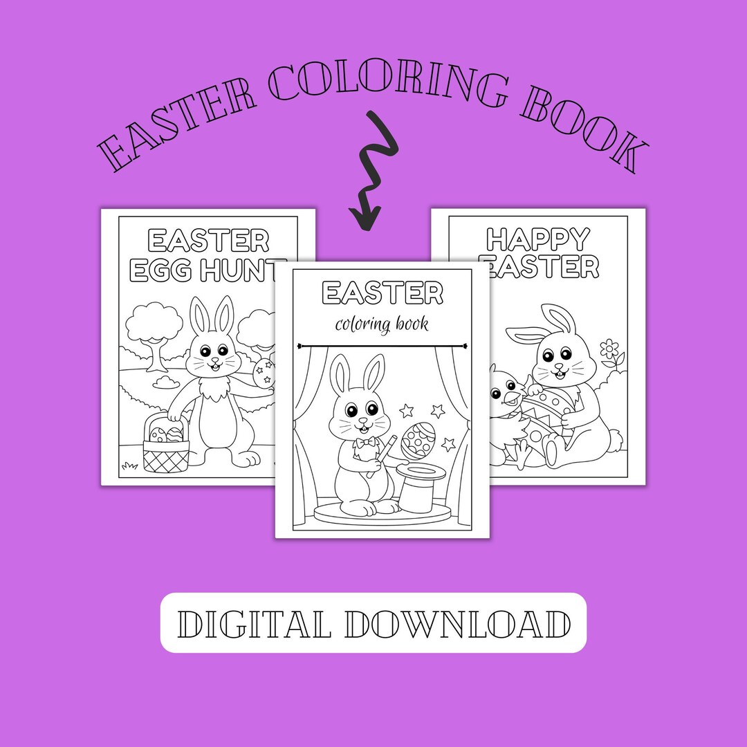 Easter Coloring Pages, Easter Coloring Pages for Kids, Easter Printable ...