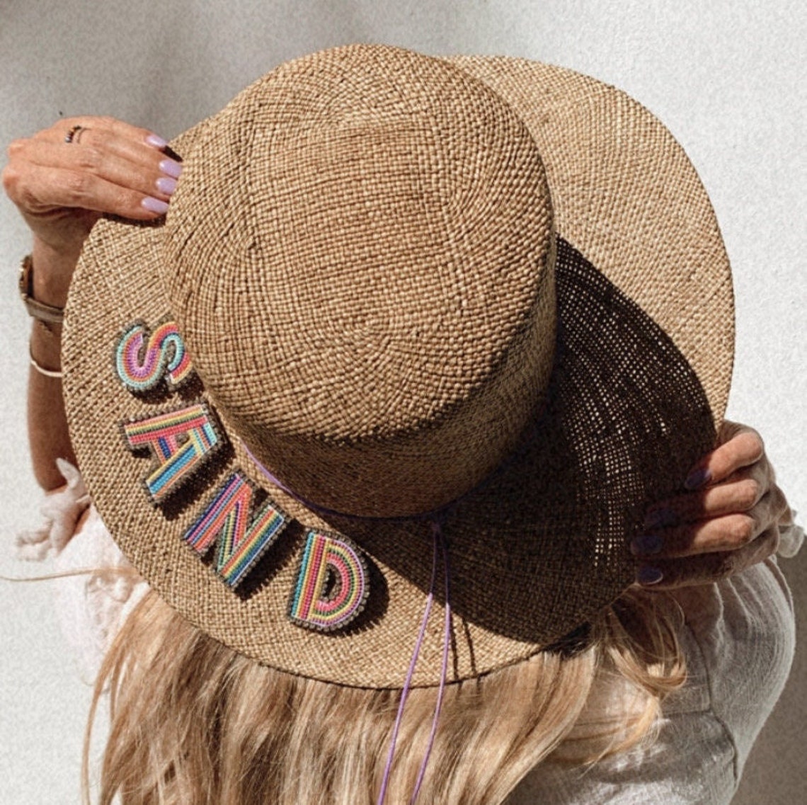 Custom Made Straw Hat "sand" - Etsy