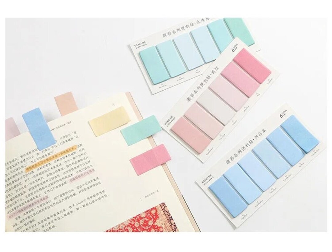 Sticky Note Tabs Memo Flag Labels Kawaii Stationery - Etsy UK