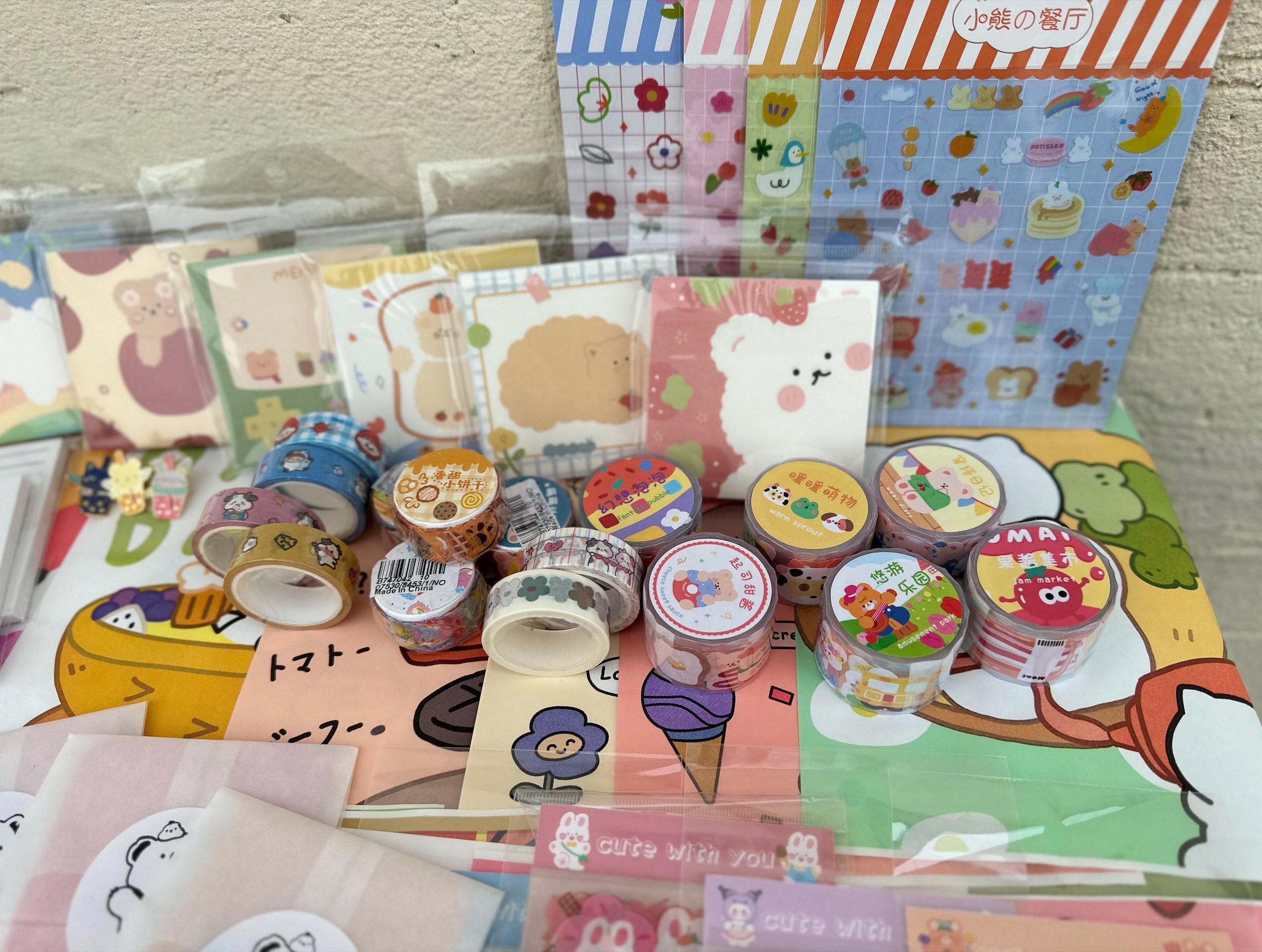 Japanese Stationery Mystery Bundle Pack Cute Cartoon Kawaii - Etsy UK