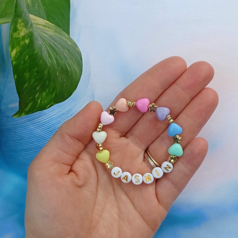 Girls Bead Bracelet - Etsy