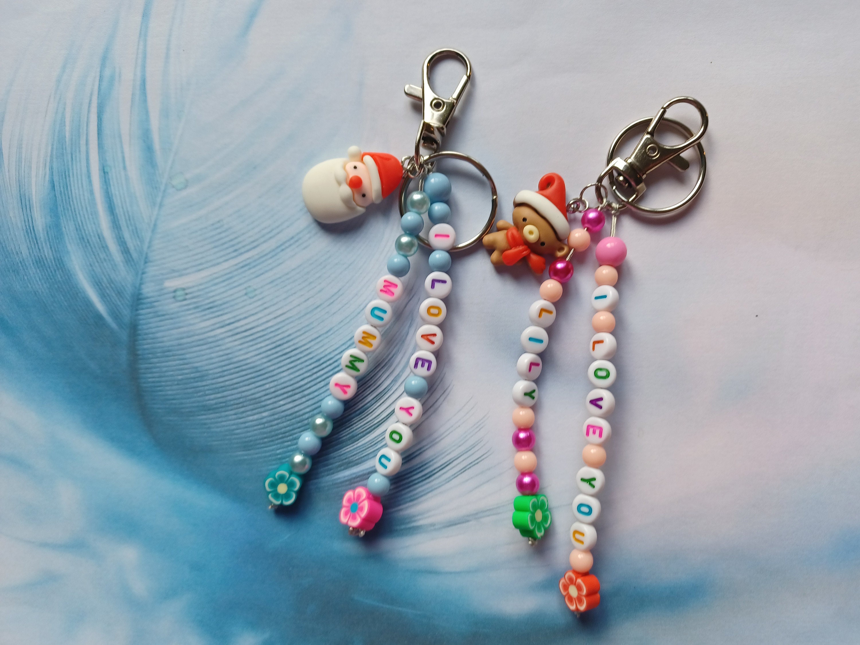 Beaded Key Ring