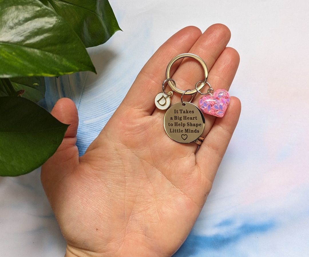 Thank You Keyring. Appreciation Gift for Teachers. Keychain for Teachers. Custom Thank You Gift ...