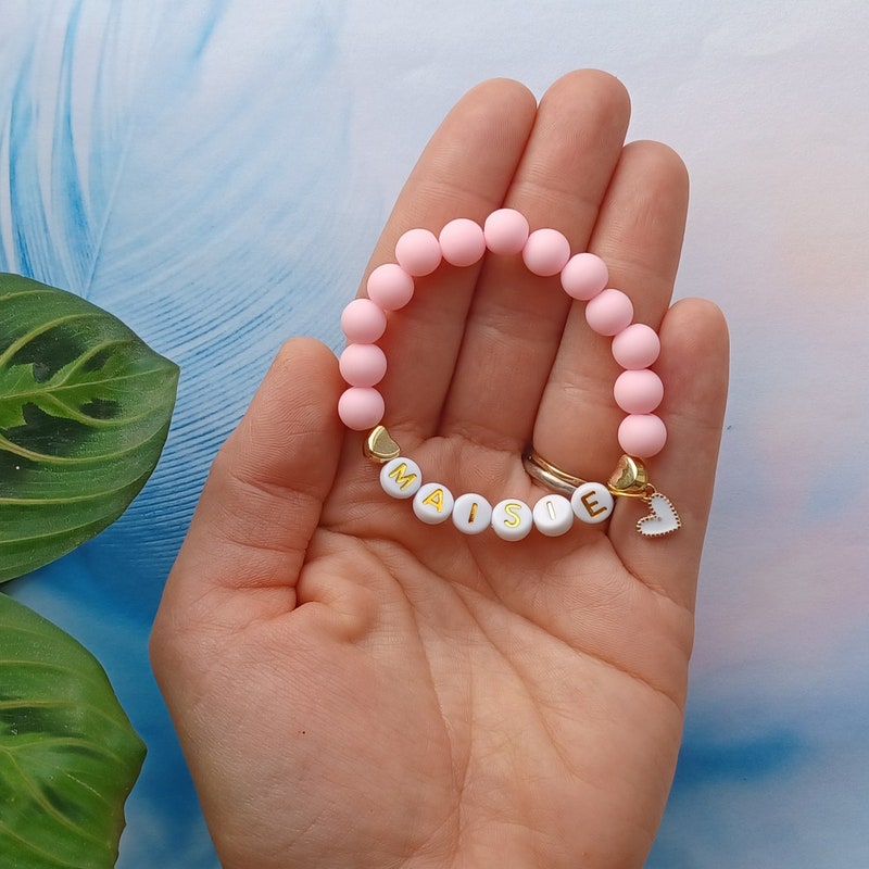 Beaded Personal Bracelet - Etsy UK