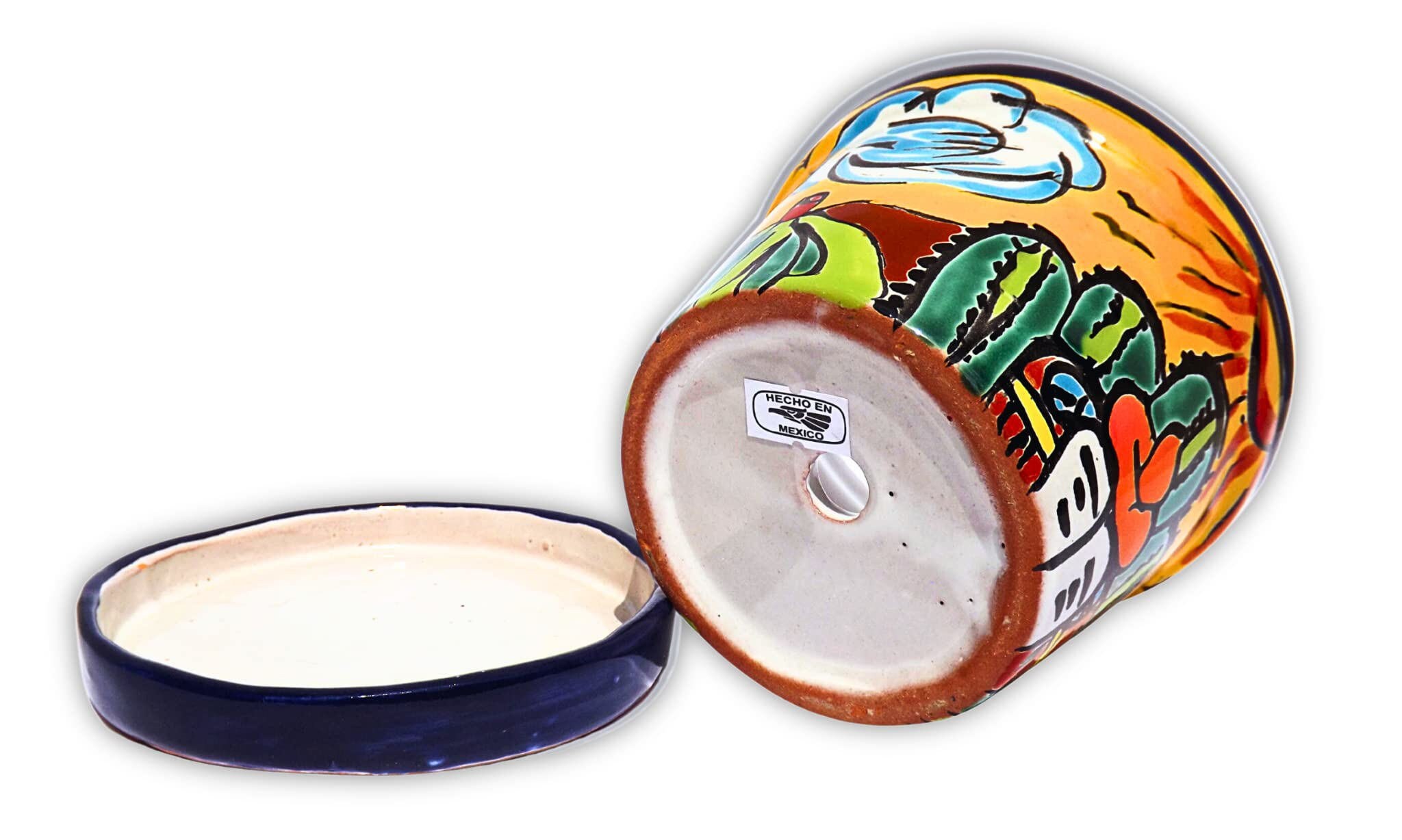 MEXTEQUIL Talavera Mexican Pottery Planters With Saucer 4 Rancherito ...