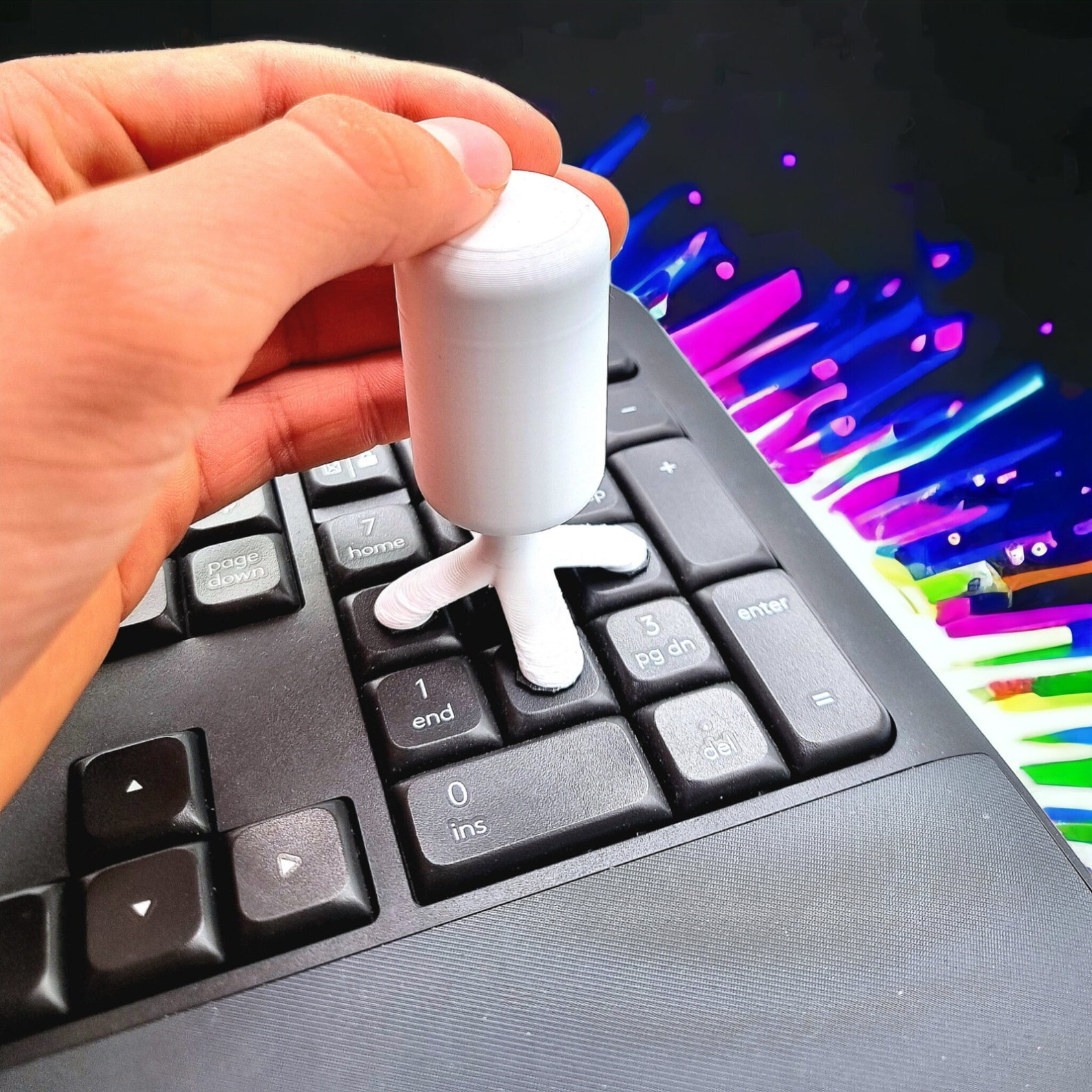 Mini Keyboard Joystick Stl File 3d Print For Keyboard And Office Stl